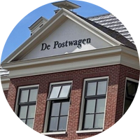 Aanlooproute en overzicht terrein met De Postwagen | Posta7